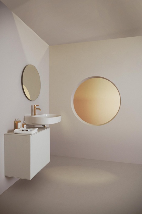 Aufsatzwaschtisch Linda-X weiß 600x500x135mm 1 Hahnloch, ohne Überlauf ...