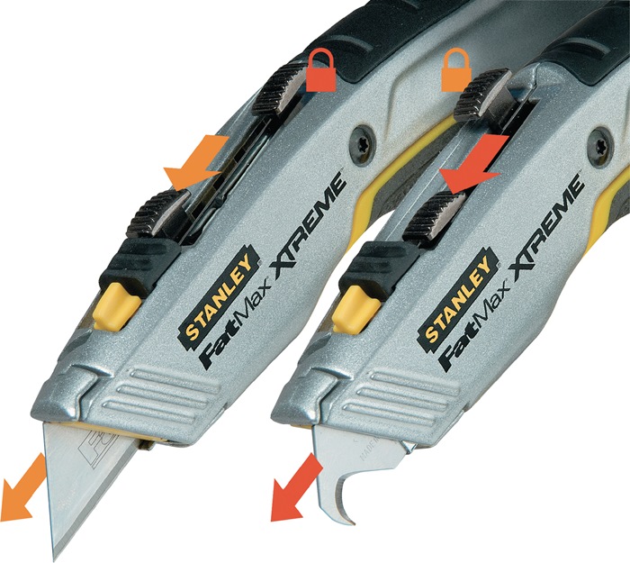 Universeel mes FATMAX® PRO 2-IN-1 totale lengte 180 mm intrekbaar in ...