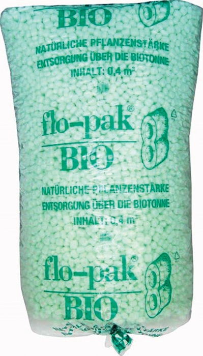 Verpackungschips flo-pak Bio 8 Maisstärke antistatisch 400 l