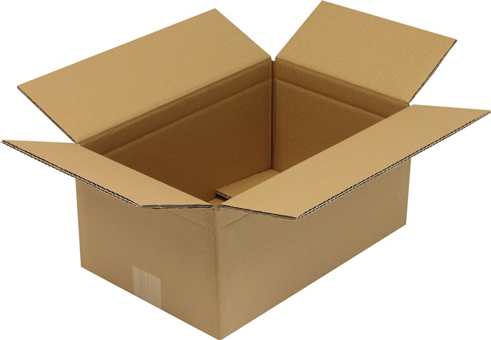 Faltkarton 2.20 Wellpappe L380xB240xH170 mm zweiwellig braun