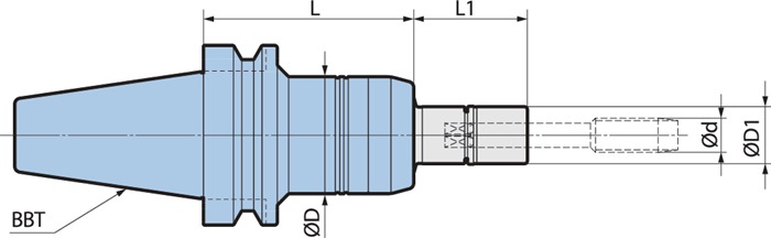 heinrich meier gmbh Gewindeschneidfutter Synchro JIS B 6339 AD M3-M8 BT40 Plananlage ...